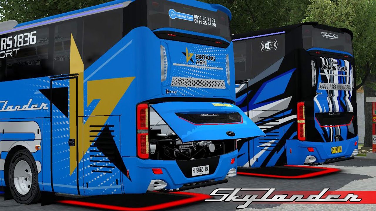 Mod Skylander R22 Thien. Livery Bintang Timur & Bintang Asri. Bussid ...