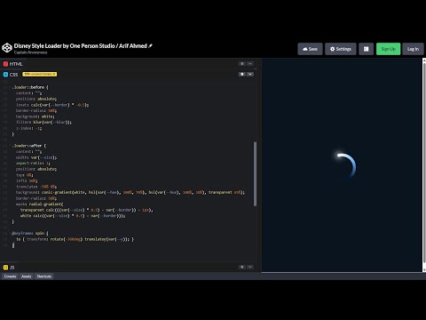 ASMR Programming - DISNEY STYLE LOADER in HTML & CSS - No Talking
