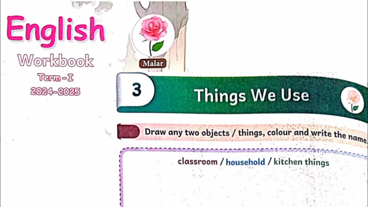 3rd standard Malar English work book answers Unit 3 - YouTube