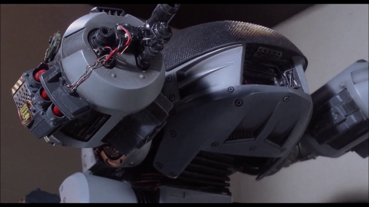 Robocop , ED-209 introduction scene HD ( spanish subtitles ) - YouTube