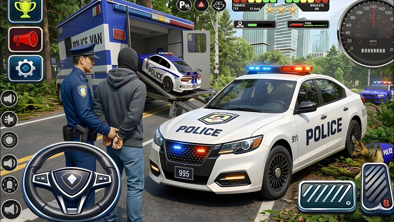 🚓 Police Car Chase Simulator 3D – Real City Cop Pursuit Gameplay ...