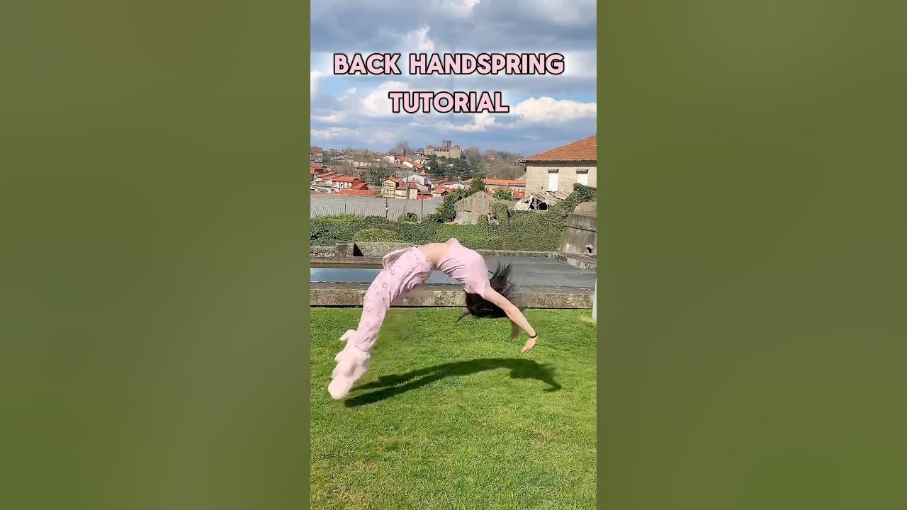 Step by Step Back Handspring Tutorial 🤸‍♀️ #acrobatics #easy - YouTube