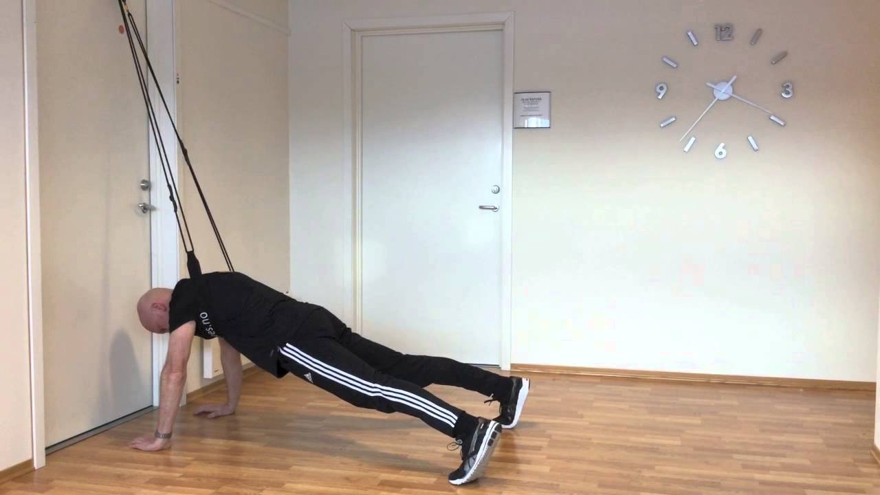 Assisted Push up in Bungee Sport - YouTube