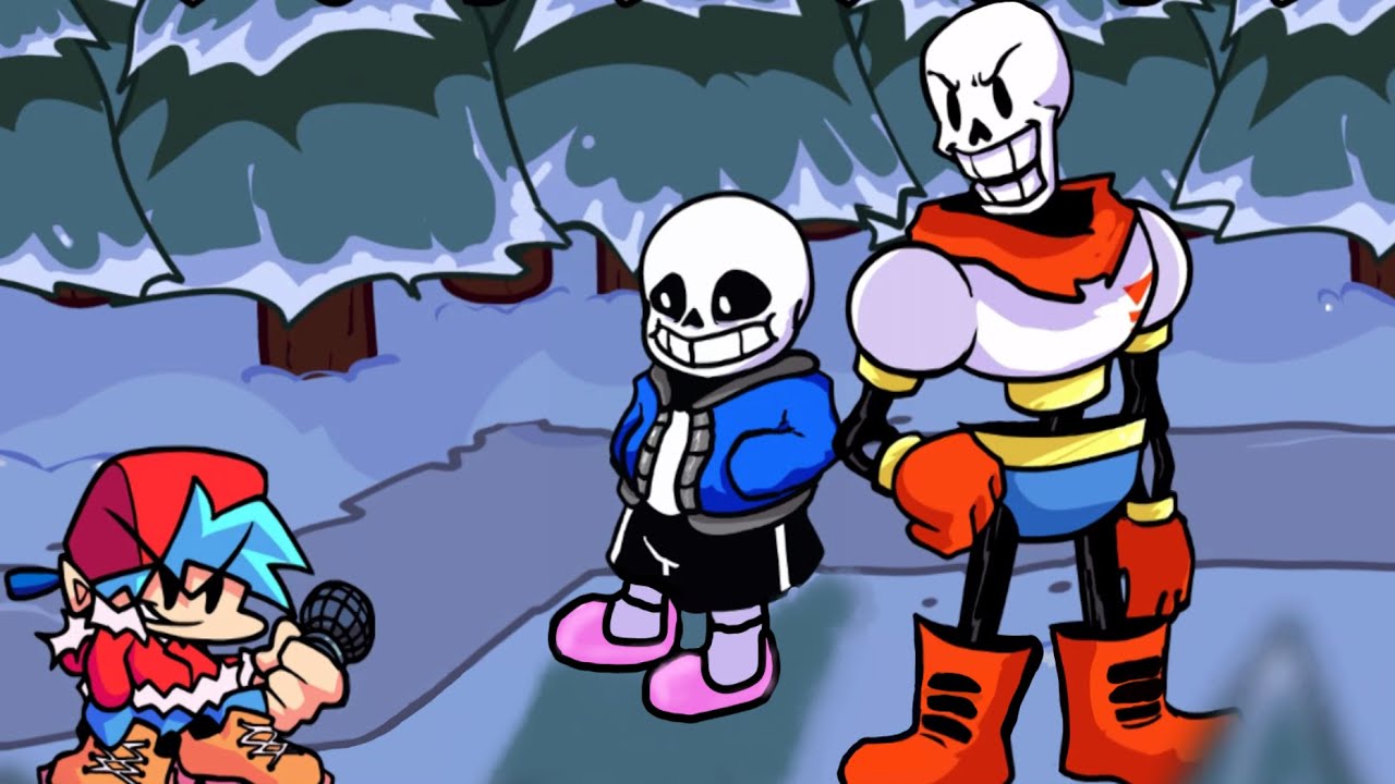 FNF The Great Papyrus One-Shot (Guardsman) (ИГРА) - YouTube