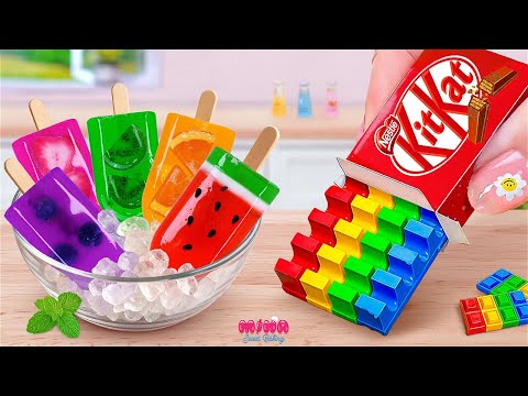 🍰Amazing Ice Cream vs KitKat Cake Recipe🍰Perfect Miniature Rainbow Desserts | Mina Sweet Baking