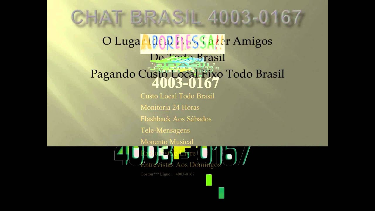 Apresenta o Chat Brasil 4003-0167 - YouTube