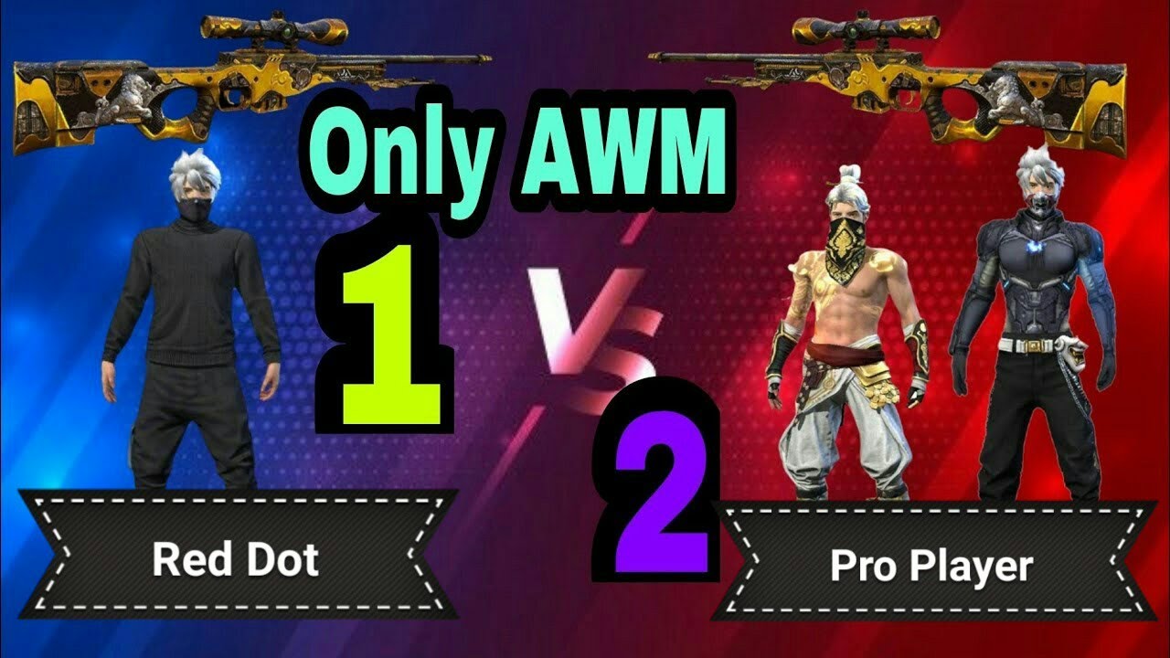 1VS2 SNIPER CHALLENGE👽||Red Dot FF🔥😍 - YouTube