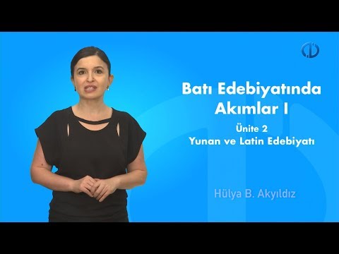 BATI EDEBİYATINDA AKIMLAR I - Ünite 2 Özet