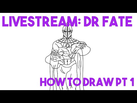 LIVESTREAM: DR. FATE / How To Draw Pt 1 - YouTube
