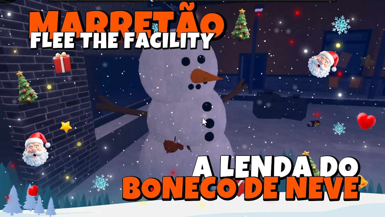 A LENDA DO BONECO DE NEVE (desafio) no Flee The Facility - Roblox ...