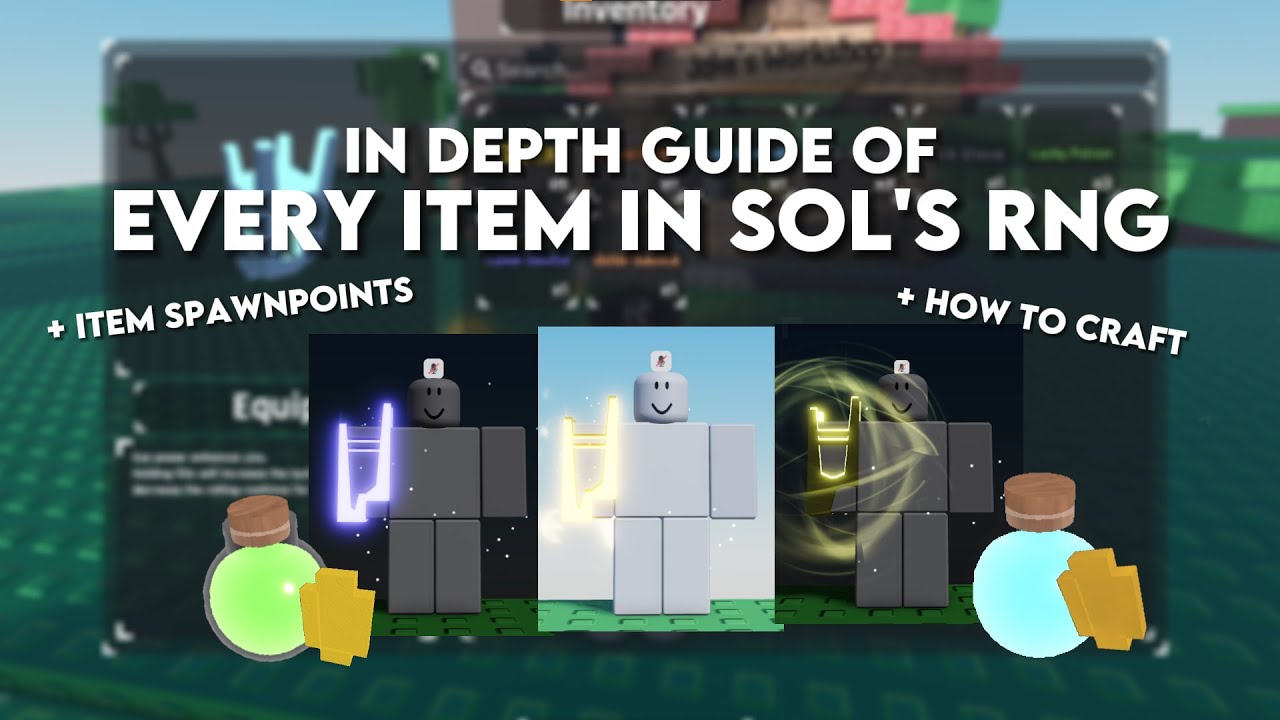 The ONLY guide you'll need for items in Sol's RNG - YouTube