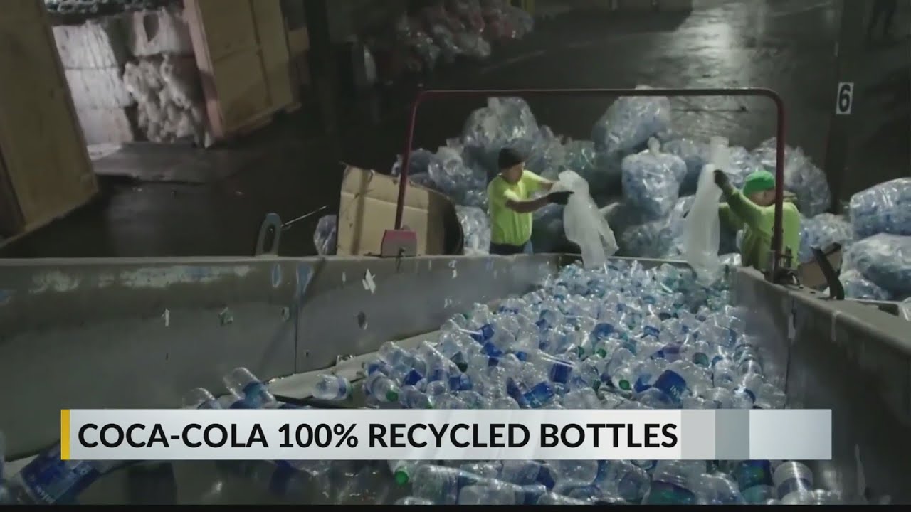 Coco-Cola announces 100% recycled bottles - YouTube