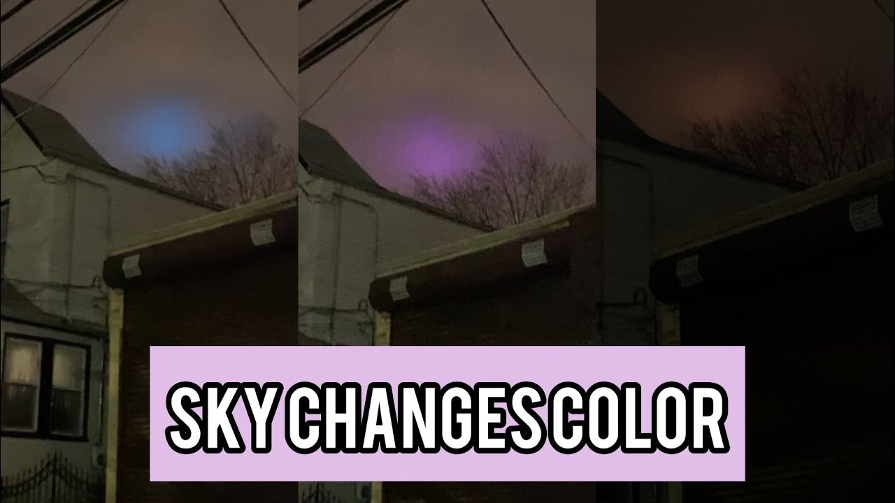 Weird colors in the sky - YouTube