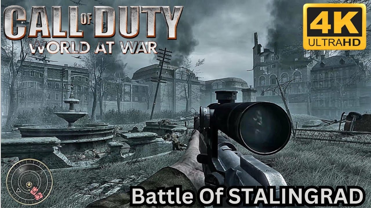 BATTLE OF STALINGRAD : CALL OF DUTY WORLD AT WAR CAMPAIGN GAMEPLAY 4K ...