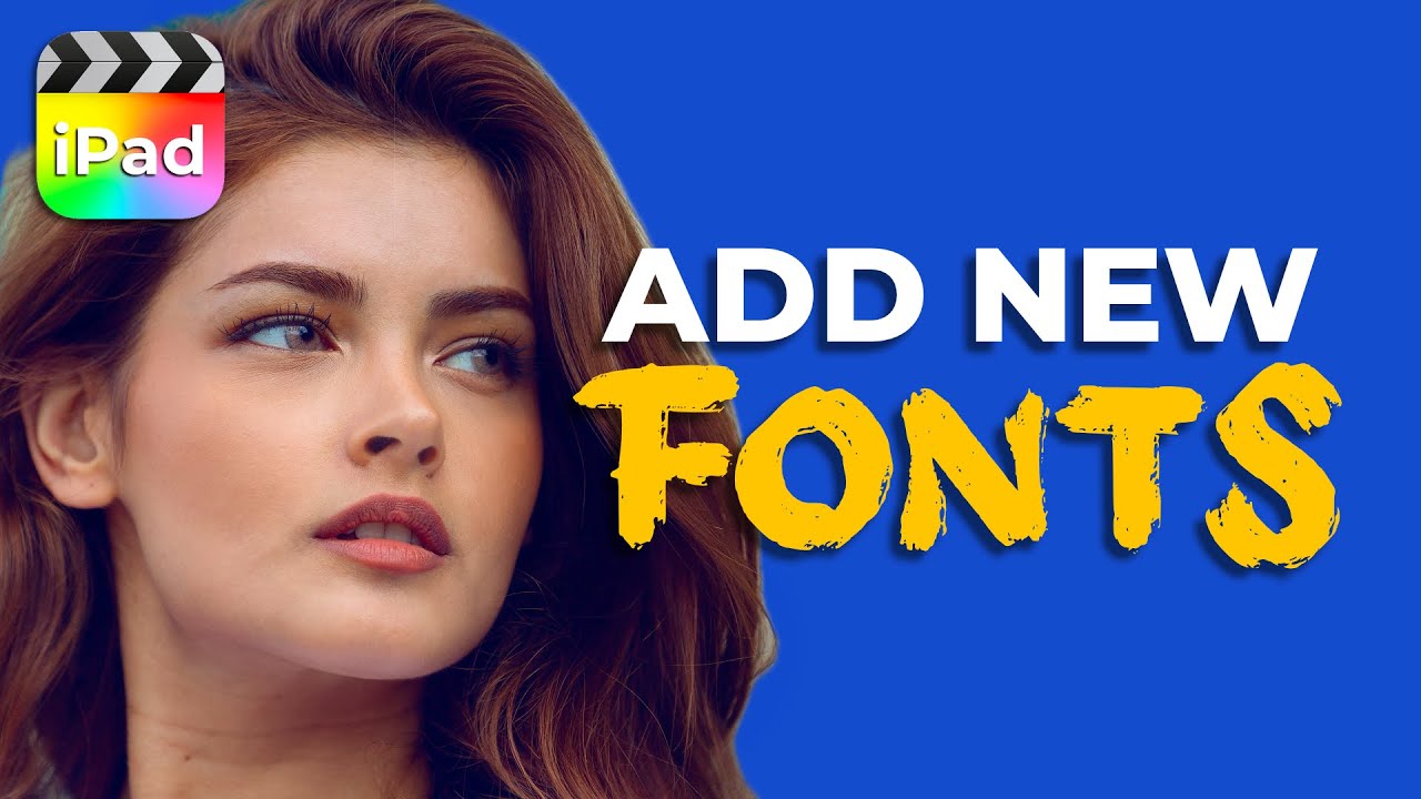 How To ADD FONTS in Final Cut Pro iPad! - YouTube