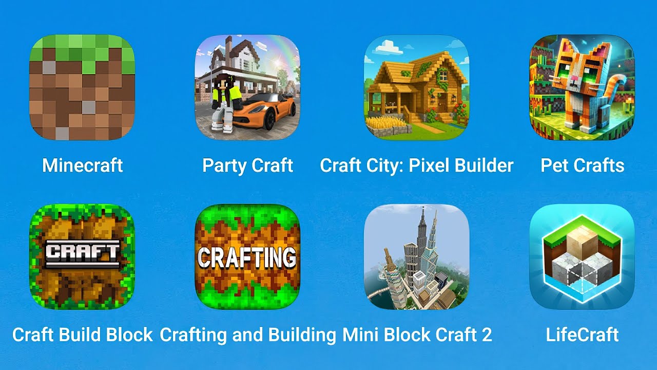 Minecraft, Party Craft, Craft City, Pet Crafts, Craft Build Block ...