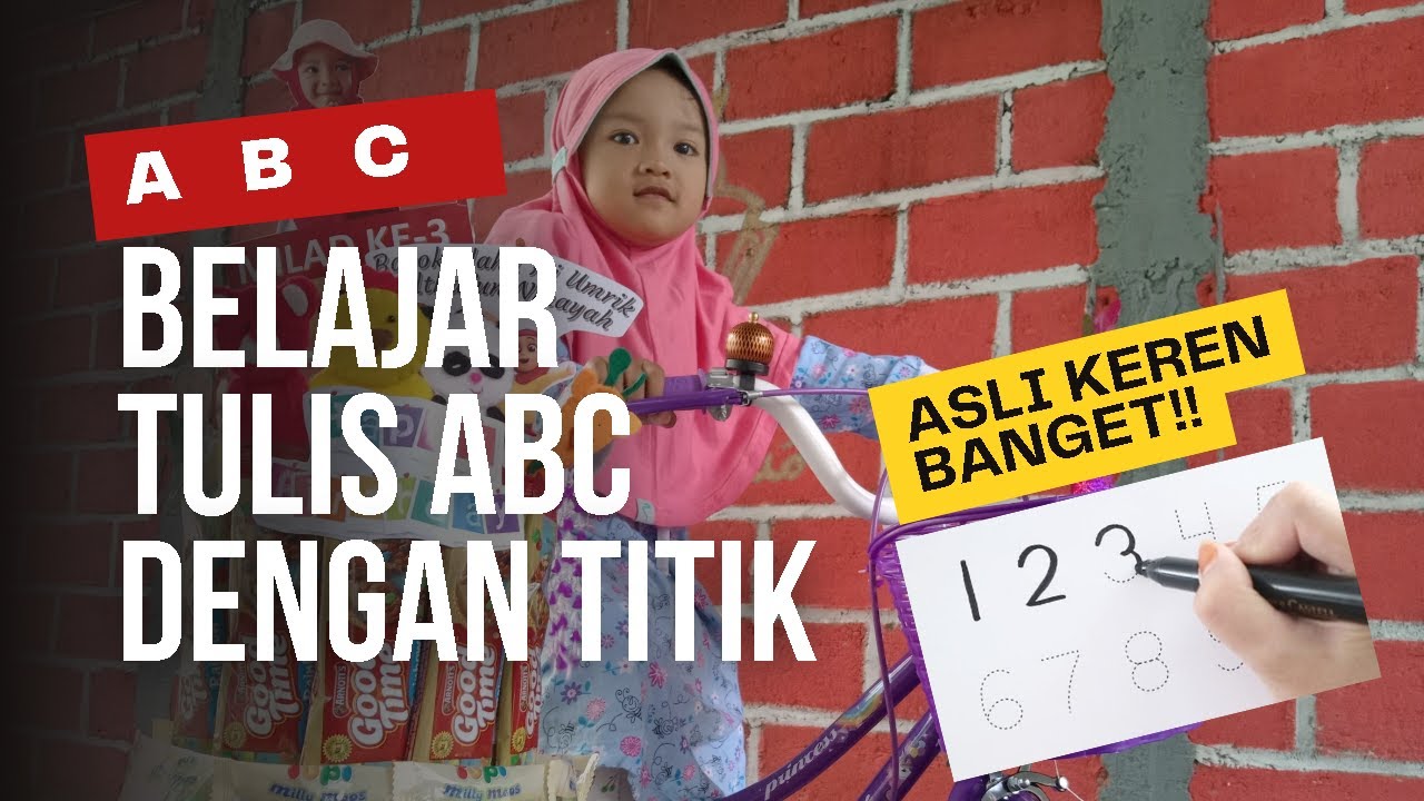 Belajar Menulis Huruf ABC dengan Titik-titik - YouTube