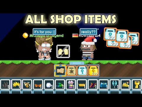 GrowTopia | Buying All ITEMS from His SHOP World on GrowTopia ...