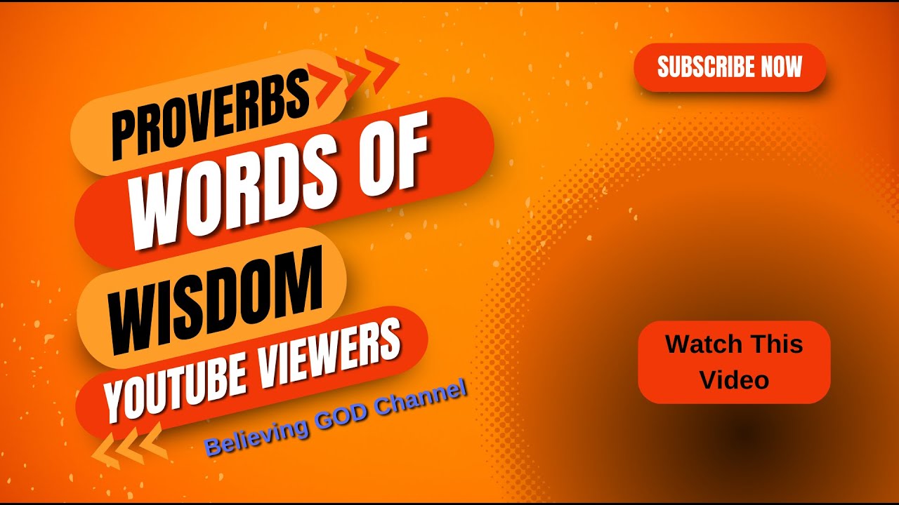 50 Critical Proverbs of Wisdom You're Not Using - YouTube