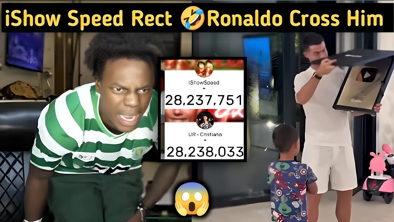 iShow Speed React On Ronaldo Cross Him Viral Reaction To Intarnet 🤣 ...