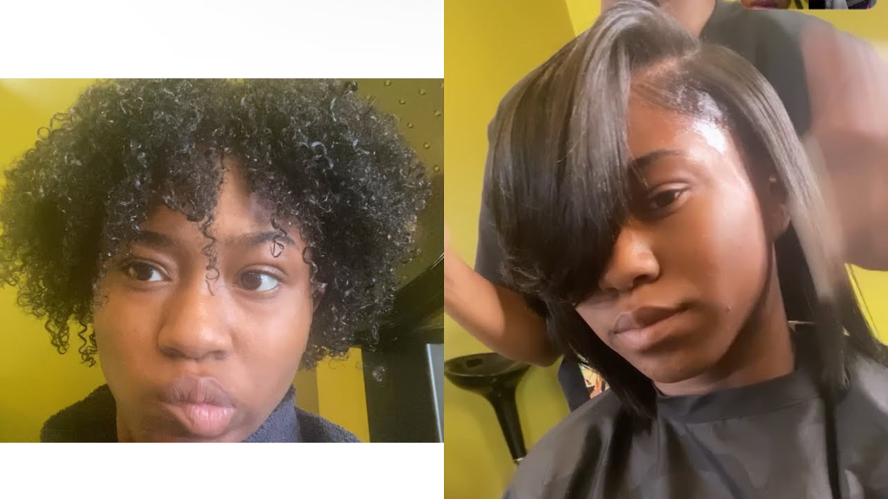 SILK PRESS ON 4B Hair | MUST WATCH - YouTube