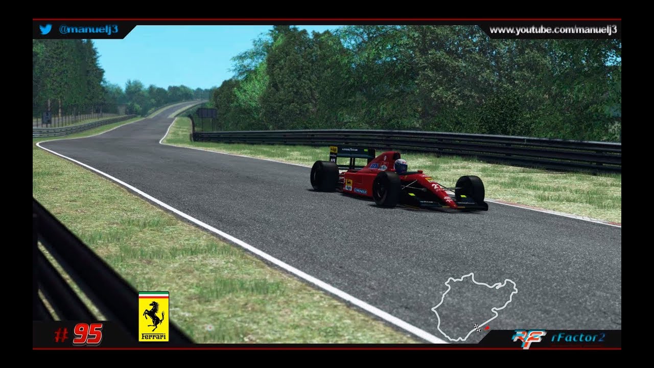 rF2 | Ferrari 643 - 1991 @ Nordschleife (TV) - YouTube