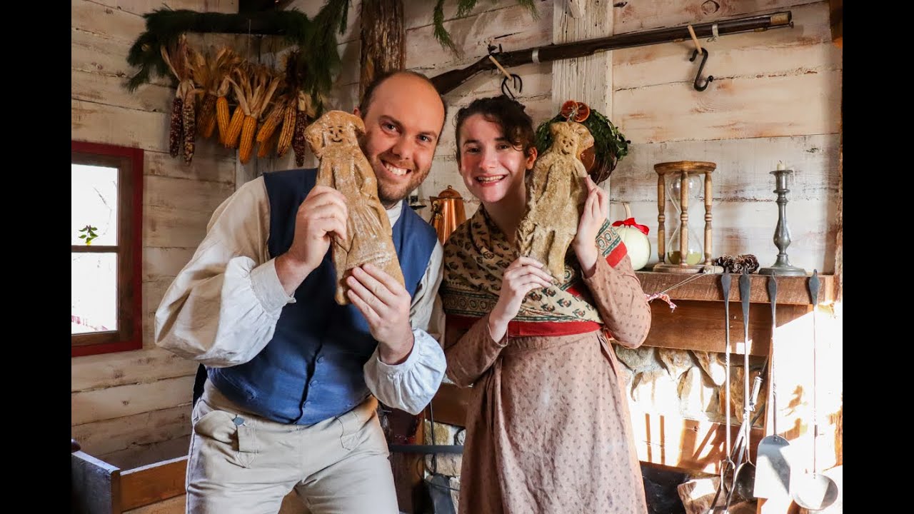 Making Giant 19th Century Cookies. Gingerbread Cookies. - YouTube