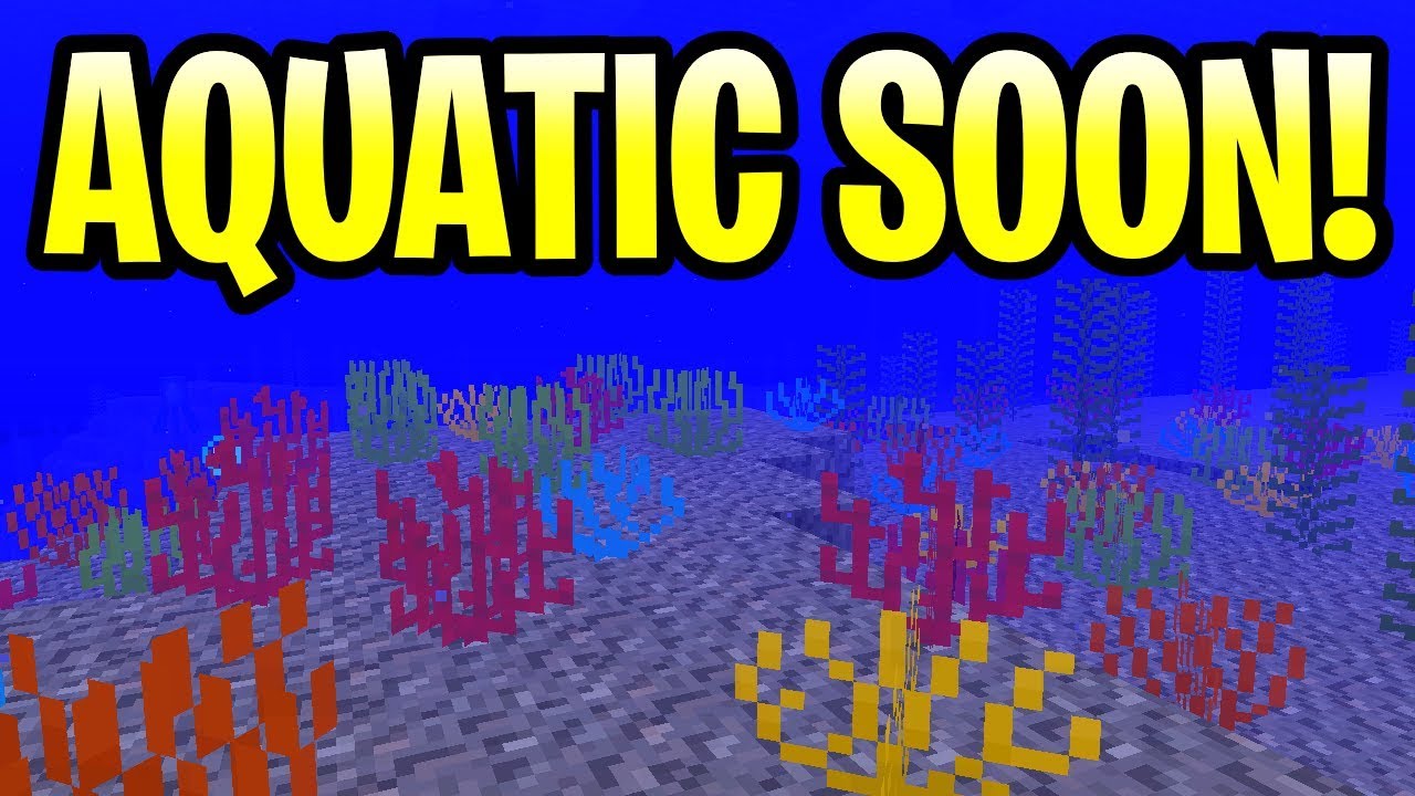 Minecraft Aquatic Update Release Date Is Coming! New Snapshot 18W20A PE ...