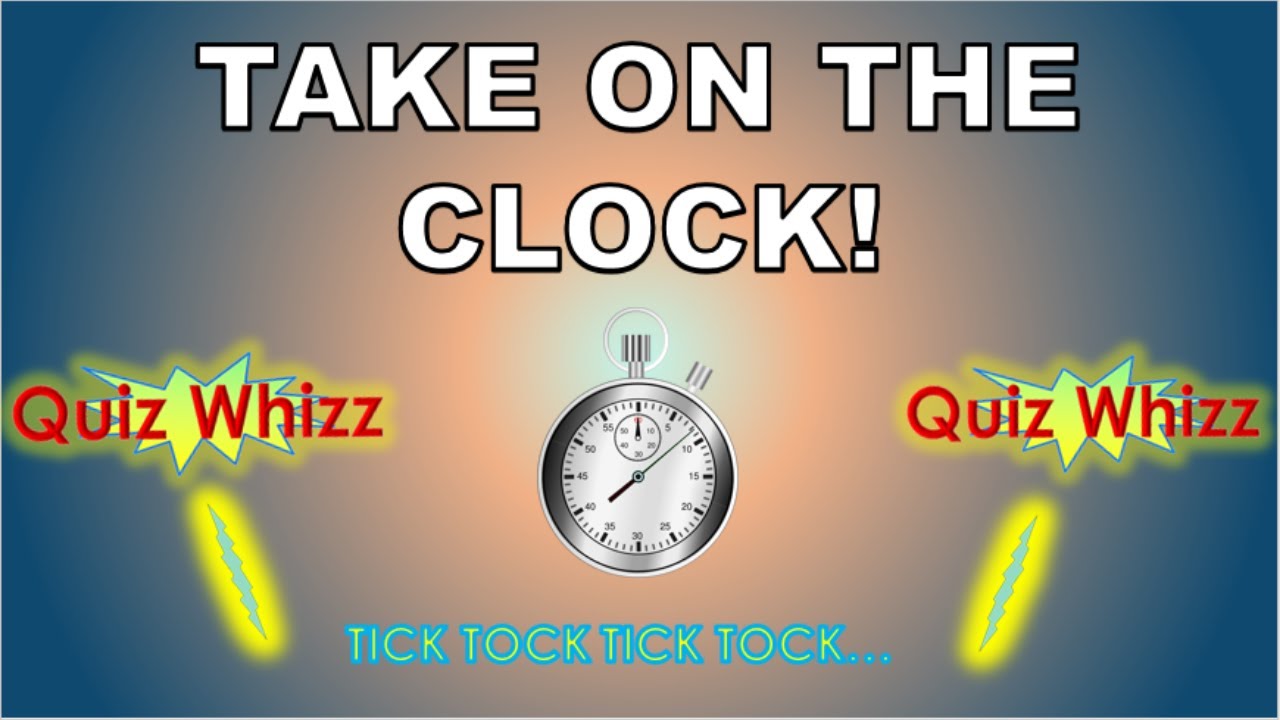 (No.45)YOU HAVE TO BE QUICK! LIGHTNING FAST! RAPID FIRE TRIVIA ...