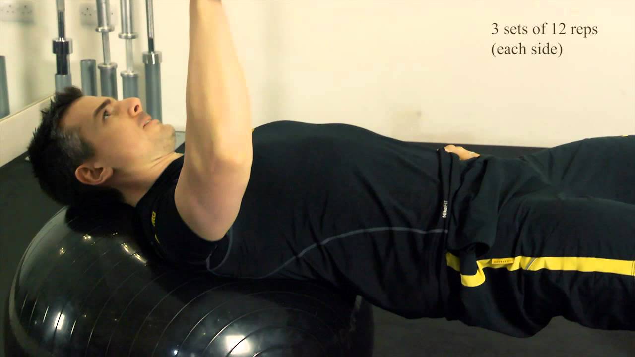 Single Arm Dumbbell Chest Press - YouTube
