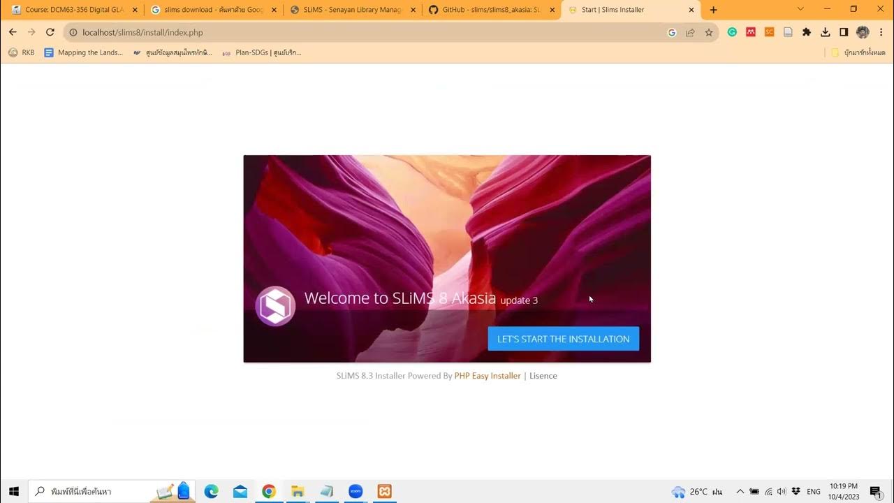 GLAM Lab01 SLiM8 installation - YouTube