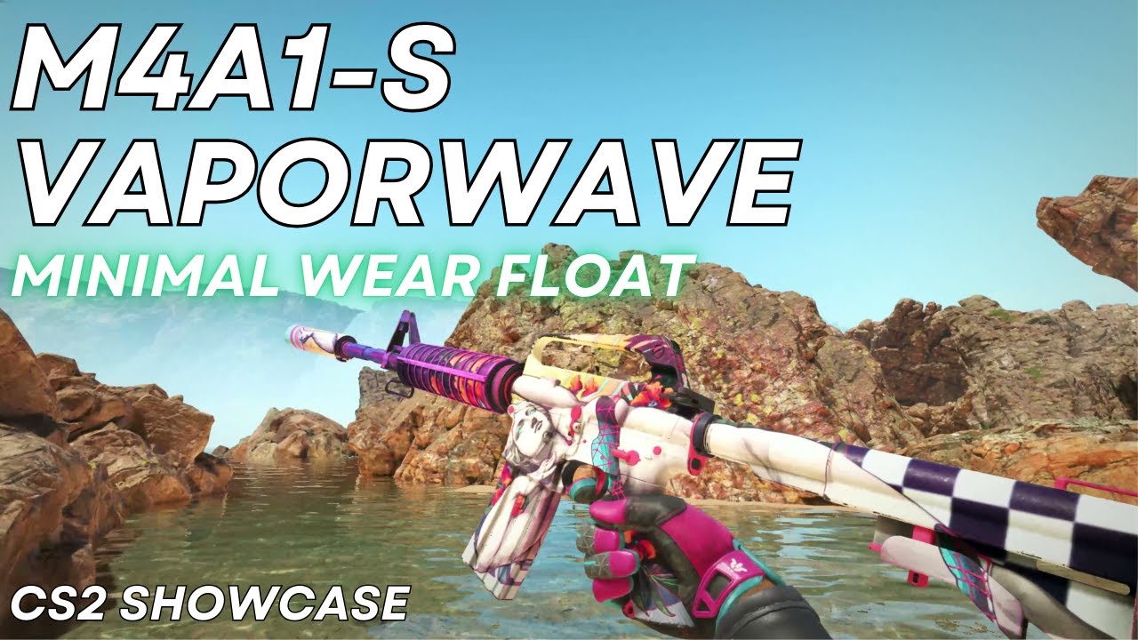 M4A1-S Vaporwave (Minimal Wear) | CS2 Skin Showcase #1055 - YouTube