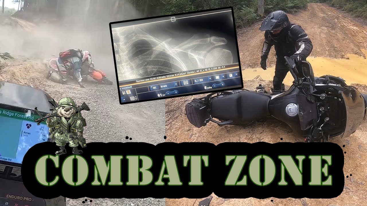 COMBAT ZONE! Adventure Motorcycle Riding. - YouTube