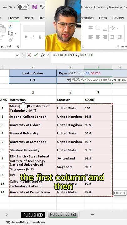 How to Find and Retrieve a Value Using VLOOKUP #Excel - YouTube