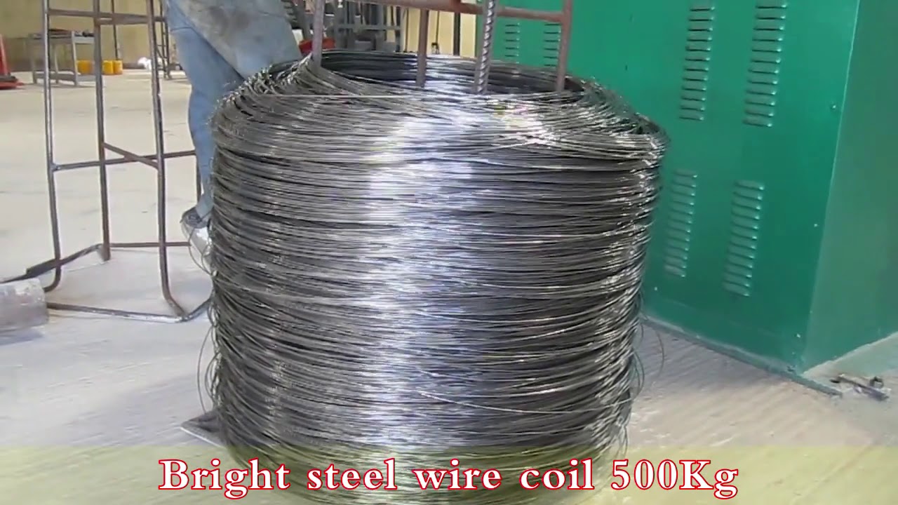 Bright steel wire coil nail production line - YouTube