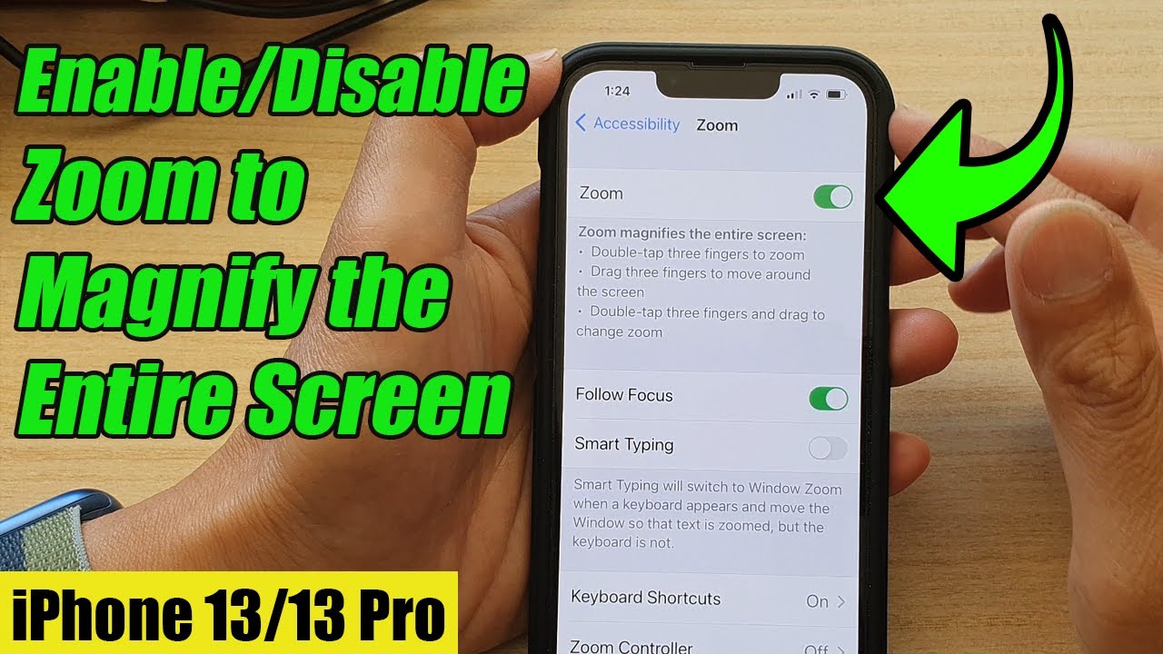 iPhone 13/13 Pro: How to Enable/Disable Zoom to Magnify the Entire ...