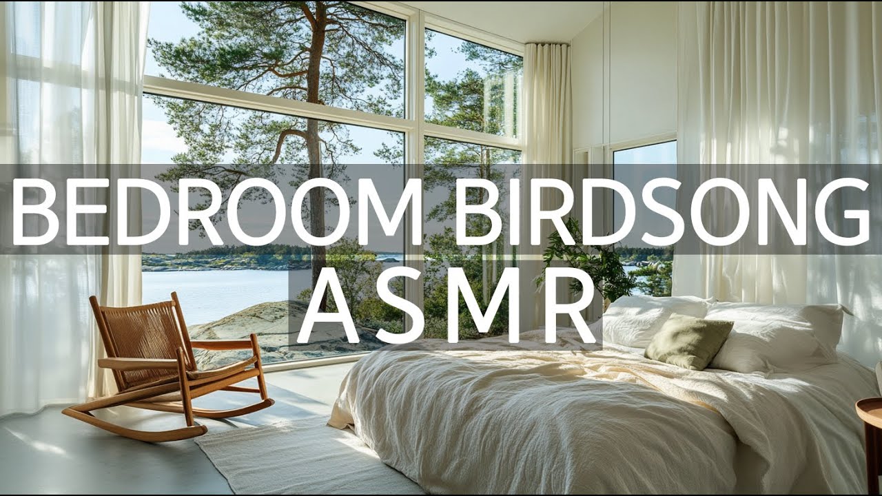 침실에서 듣는 바람과 새소리 ASMR ‖ bedroom birdsong ASMR - YouTube