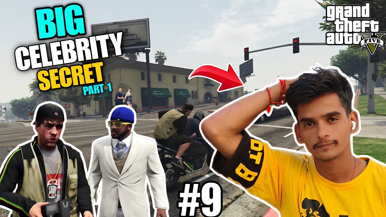 I FOUND A BIG CELEBRITY SECRET GTA V || GTA 5 FRANKLIN MISSION || GTA V ...