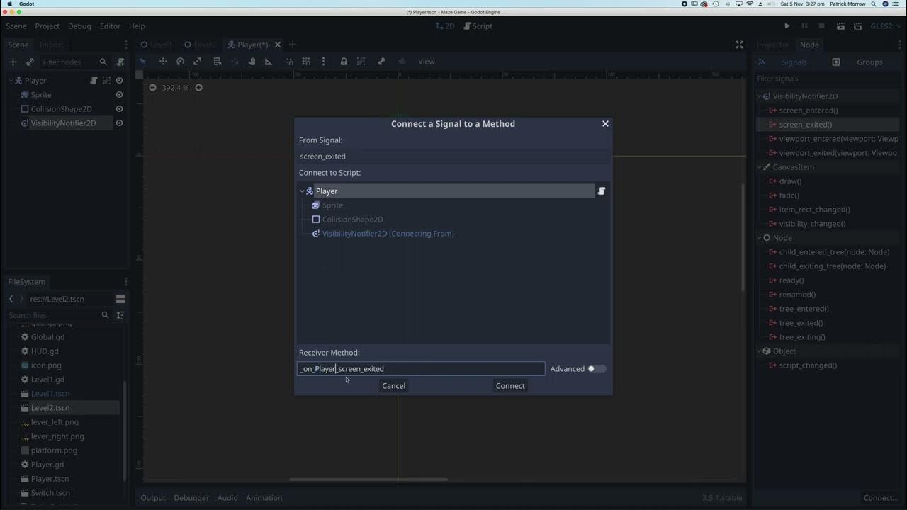 Maze Game in Godot Part 15 - Changing Scenes - YouTube
