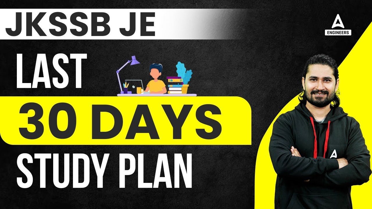 JKSSB JE | Last 30 Days Study Plan By Shivam Sir - YouTube