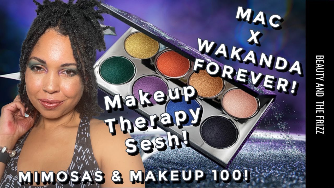 MAC Cosmetics BLACK PANTHER Palette! WAKANDA FOREVER! 100 MIMOSAS & MAKEUPS! - YouTube