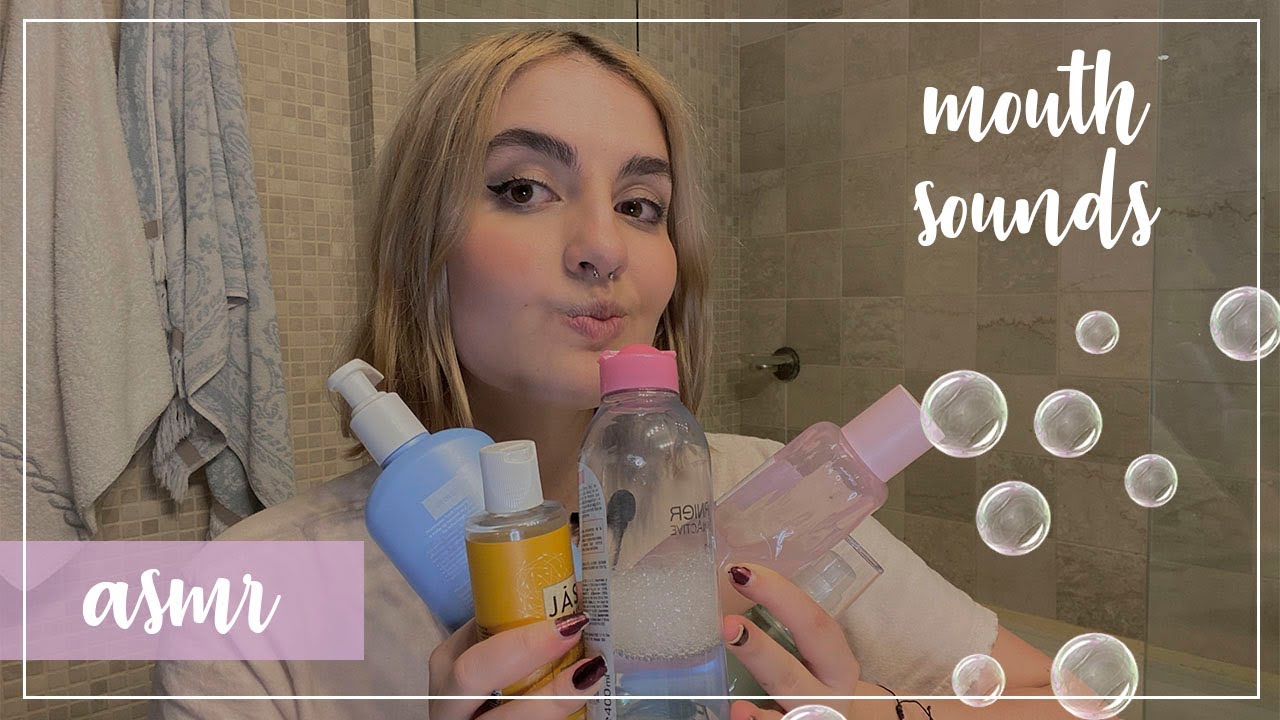 ASMR español - mi RUTINA de skincare de NOCHE (mouth sounds) - Ale ASMR ...