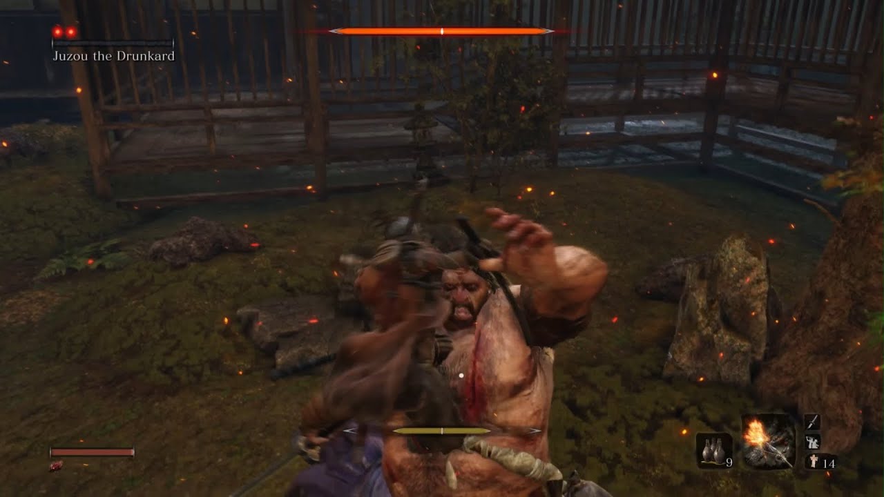 SEKIRO LEVEL 1 ATTACK POWER AND VITALITY: 034 JUZOU THE DRUNKARD 2 ...