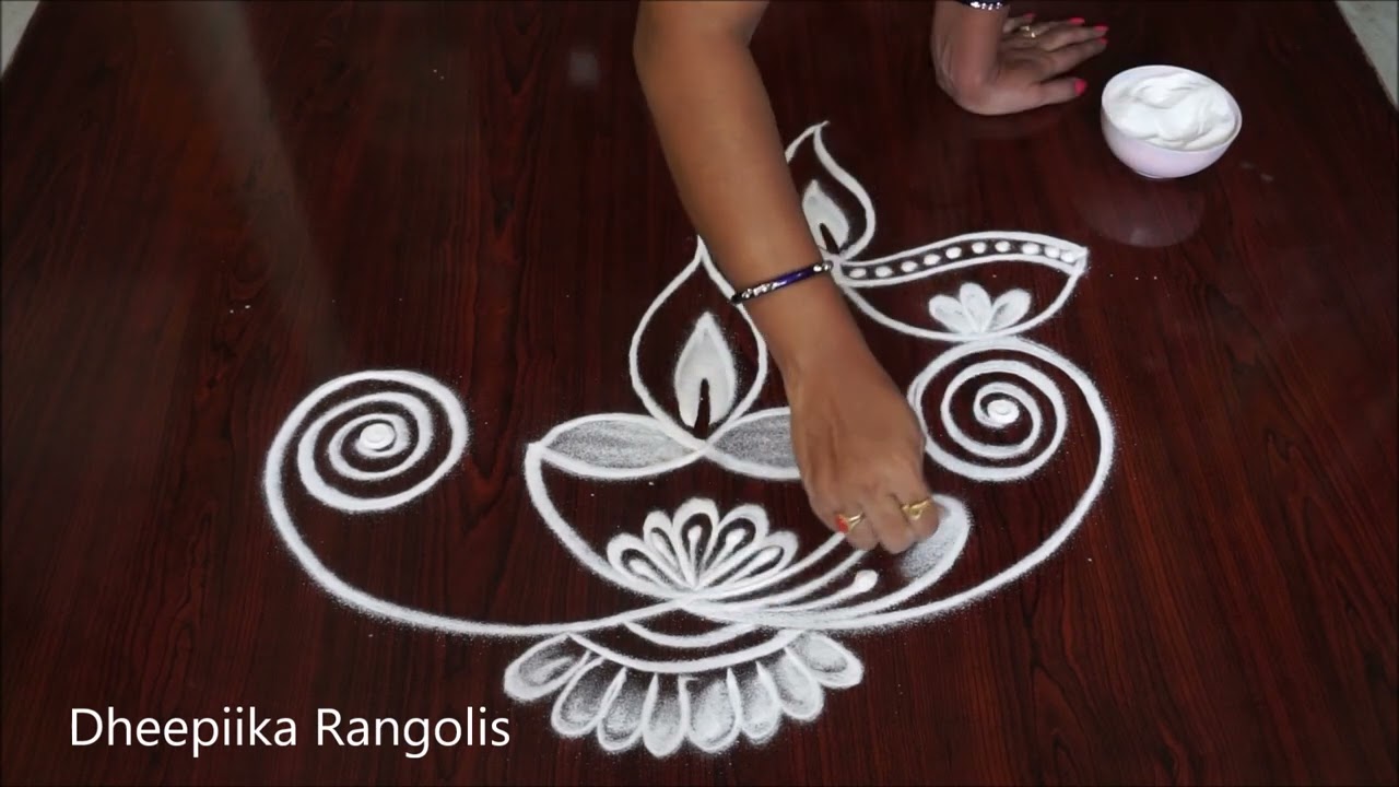 New Simple Diwali Rangolis | Diwali Rangoli Designs | Diwali kolam ...