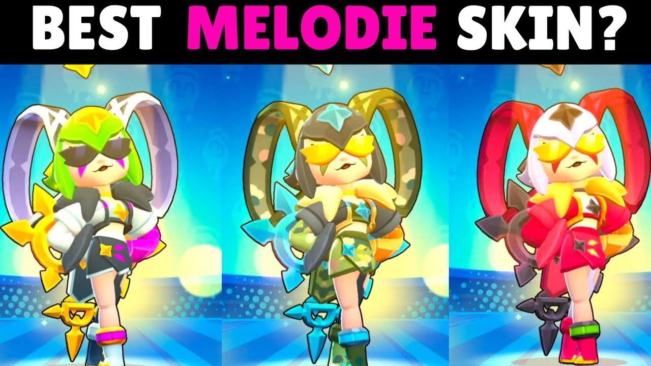 New Melodie Skins Comparison | Brawlstars - YouTube