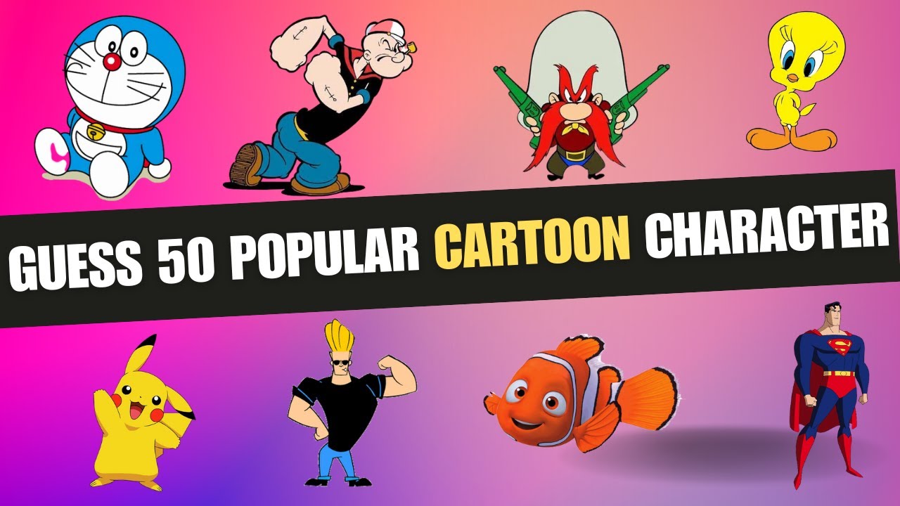 Guess the cartoon character quiz I Cartoon Quiz I Quiz Network - YouTube