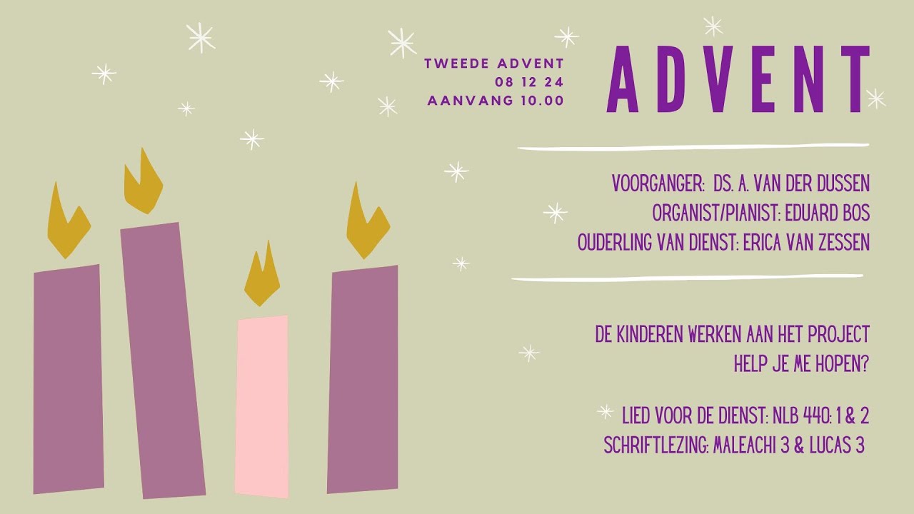 Lux Mundi Zondagmorgen 8 december 2024 - Tweede zondag van advent - YouTube