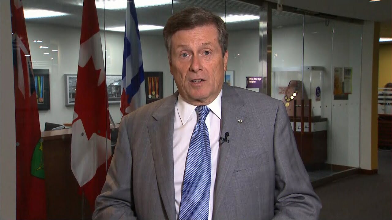 Toronto Mayor Tory demands aid from Ottawa after migrant surge - YouTube