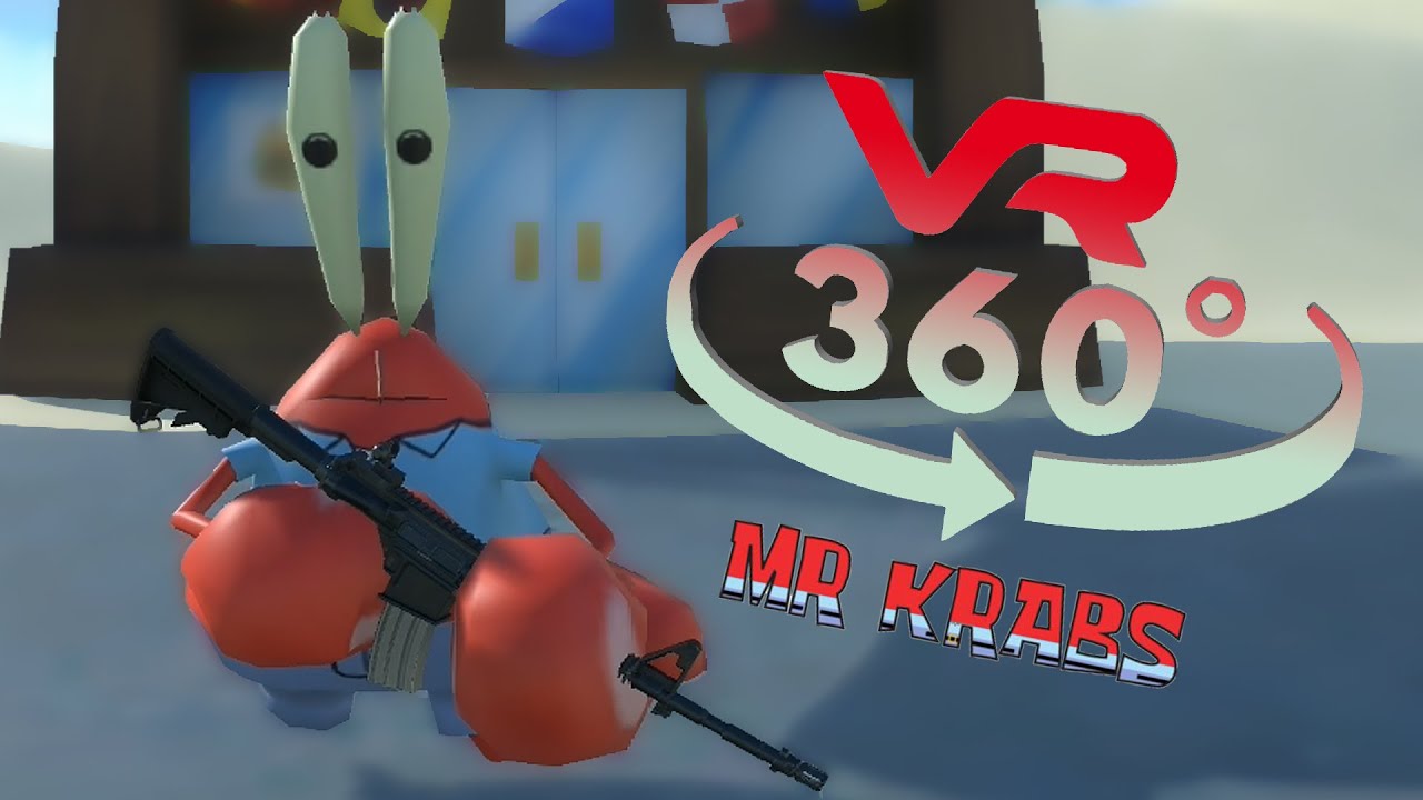 360° VR | Mr. Krabs Takes Up Arms 🦀 - YouTube
