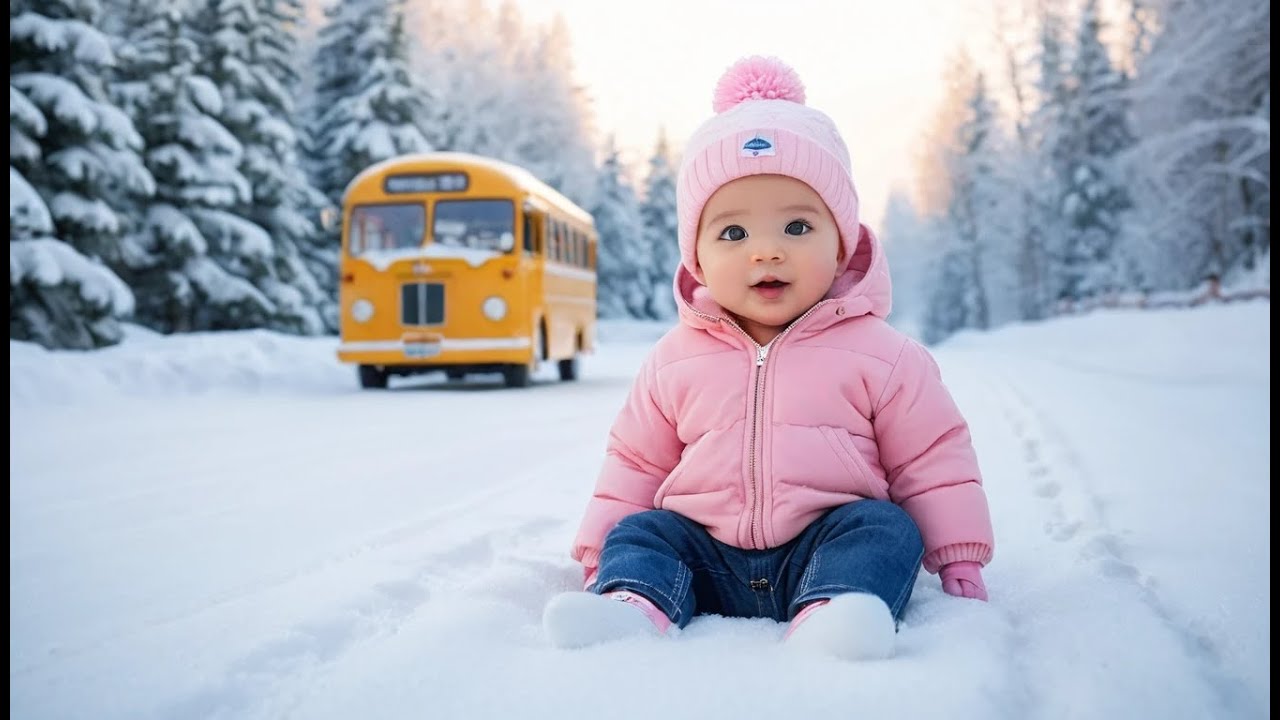 Snowy Little Bus Ride ️🚌🎶 | Fun Winter Bus Song for Toddlers ...